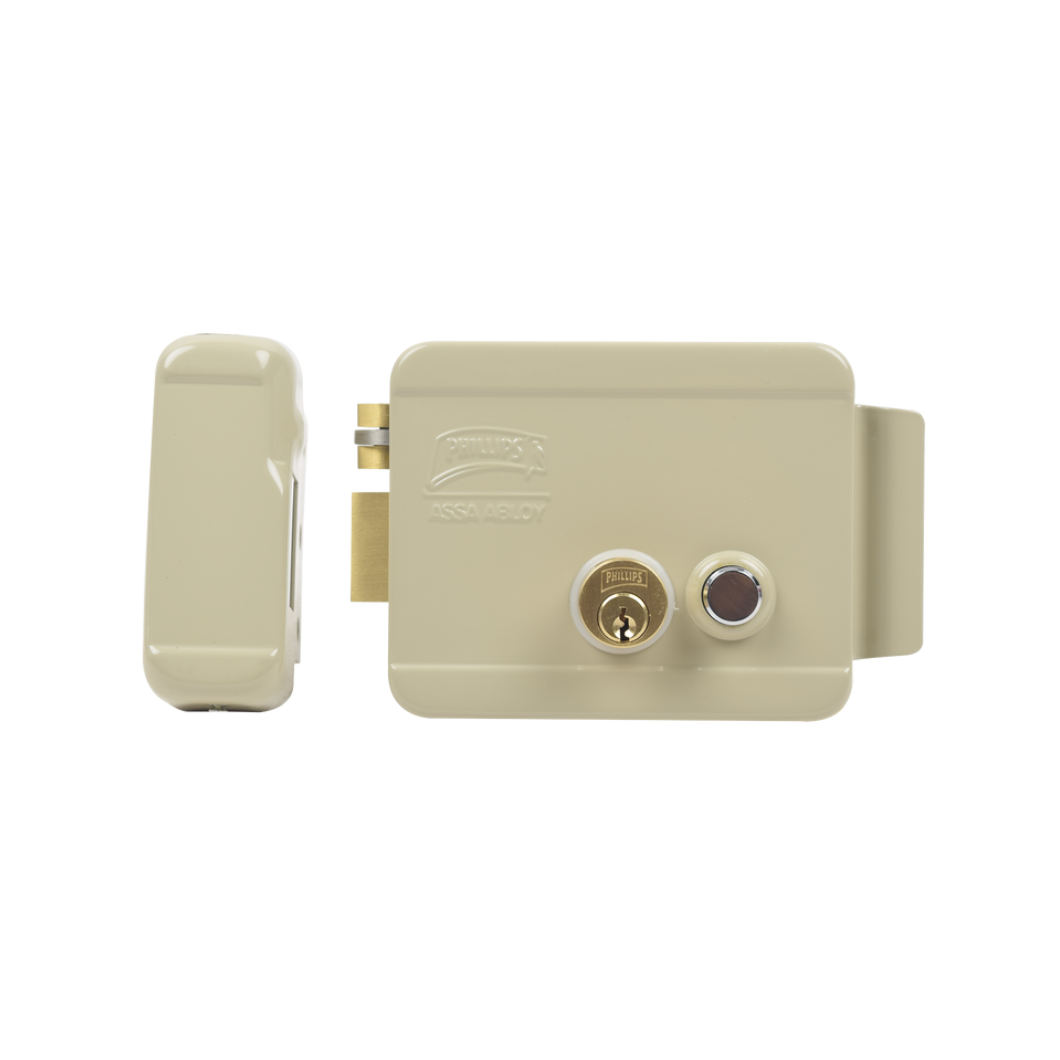 Cerradura Eléctrica Exterior Izquierda con Botón y Llave ASSA ABLOY 321 ...